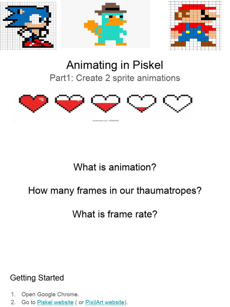 Pixel Animation Prt 1- Gif | PDF