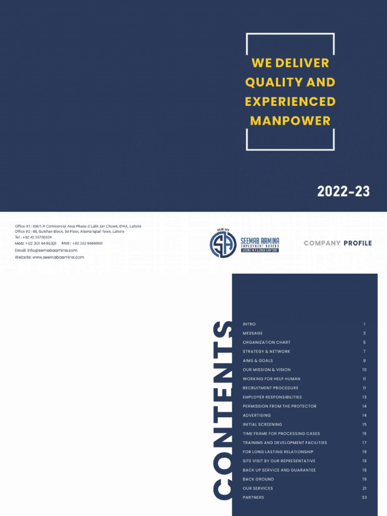 Profile Seemab 2023 | PDF