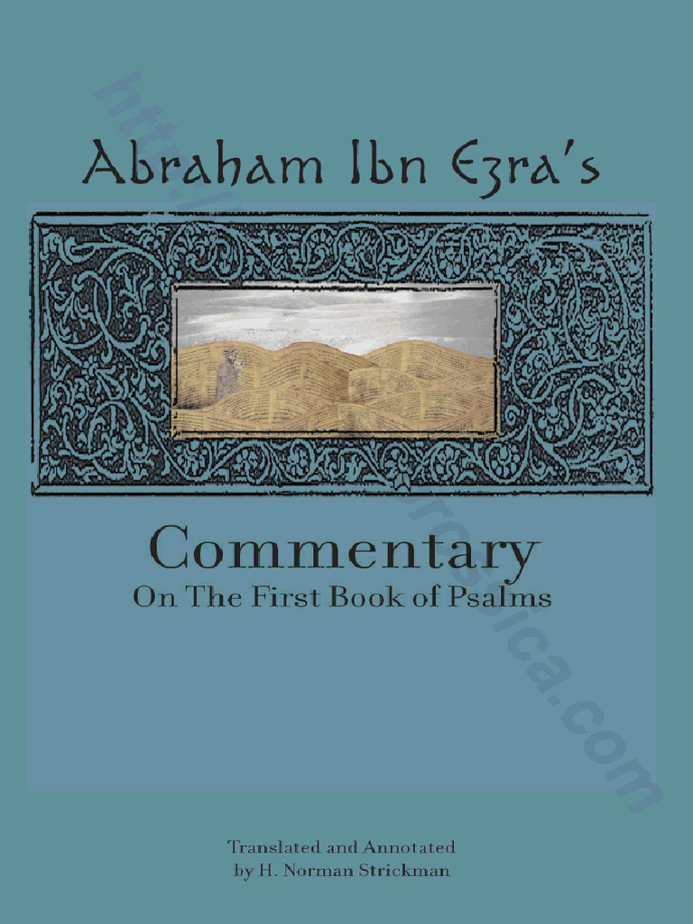Rabbi Abraham Ibn Ezras Commentary on the Book of Psalms (Abraham ben Meïr Ibn Ezra) | PDF