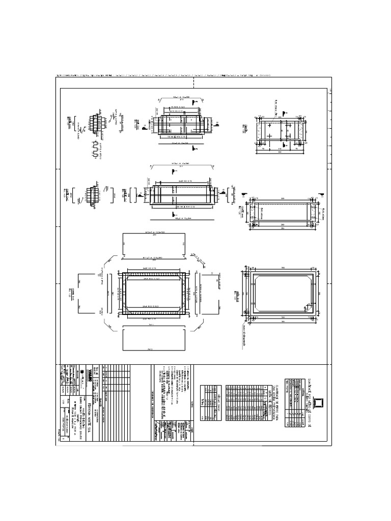 Bueiro Celular Pré-moldado 200x300 Simples H Terra 10,00 h = 15,00m - Forma e Armadura - 80-DeS ...