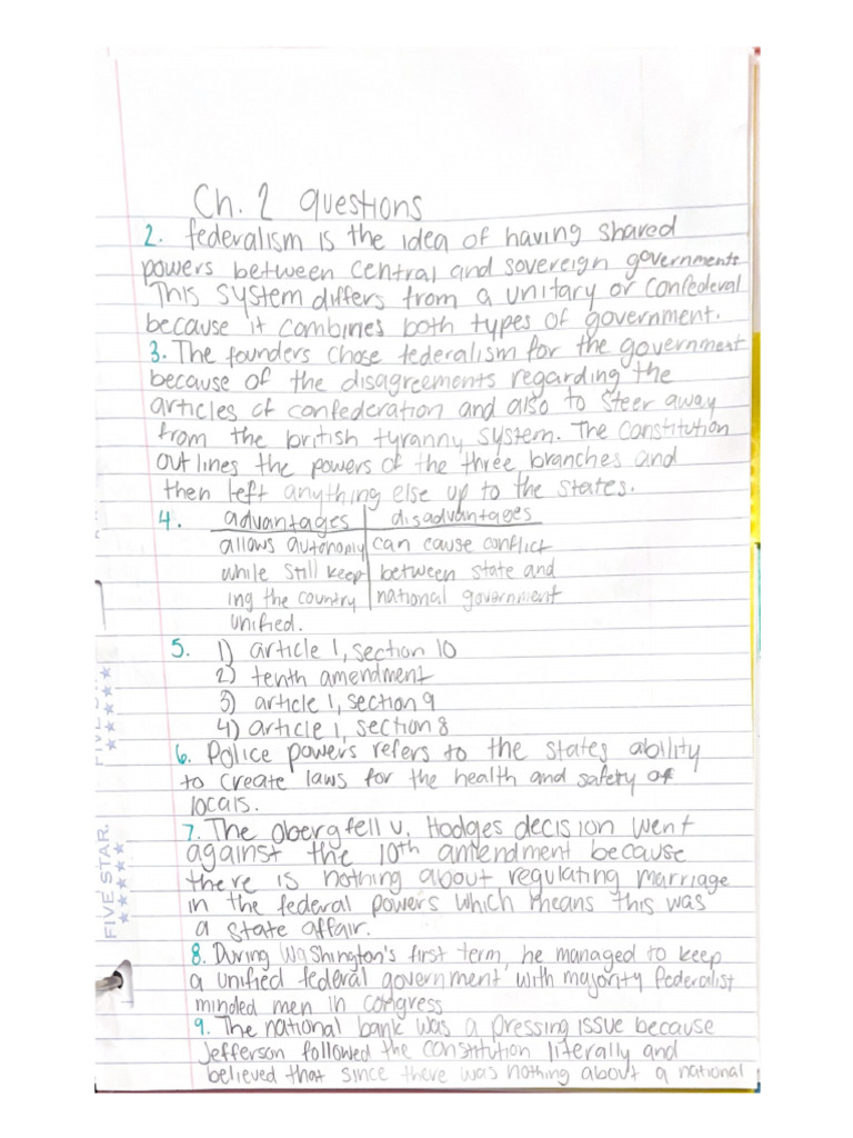 CH 2 Questions | PDF