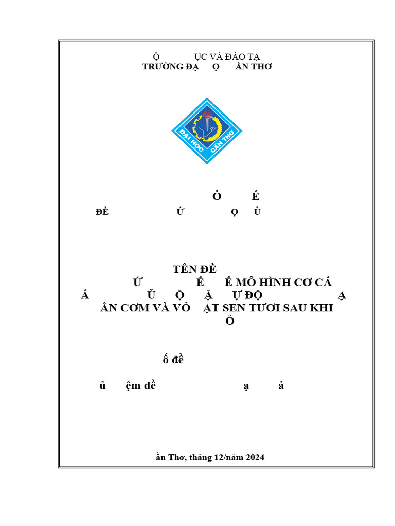 Báo Cáo Tổng Kết Nckh 2024 (1) | PDF