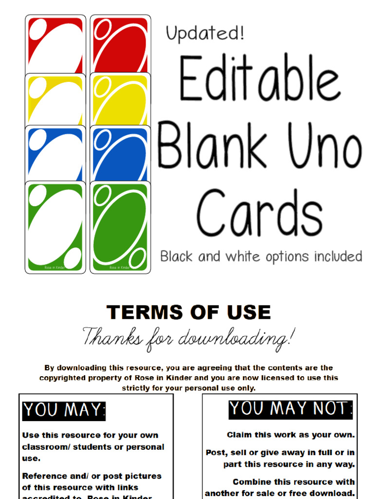 UNO para Imprimir | PDF