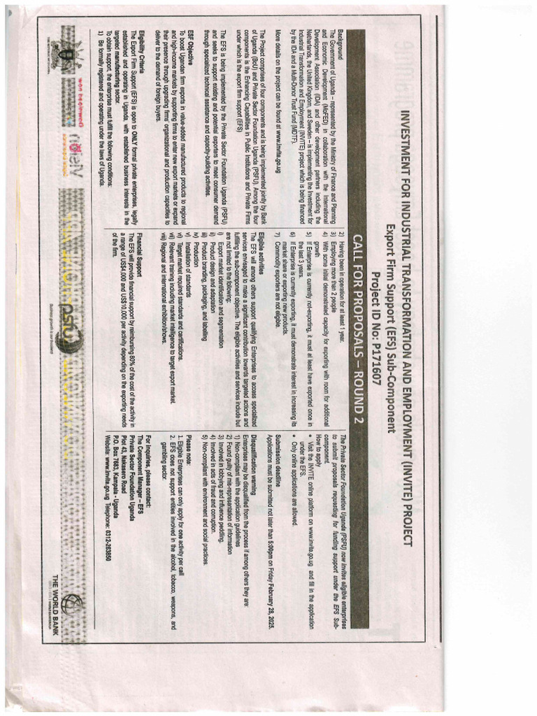 INVITE EFS - Call For Proposals Rn2 | PDF