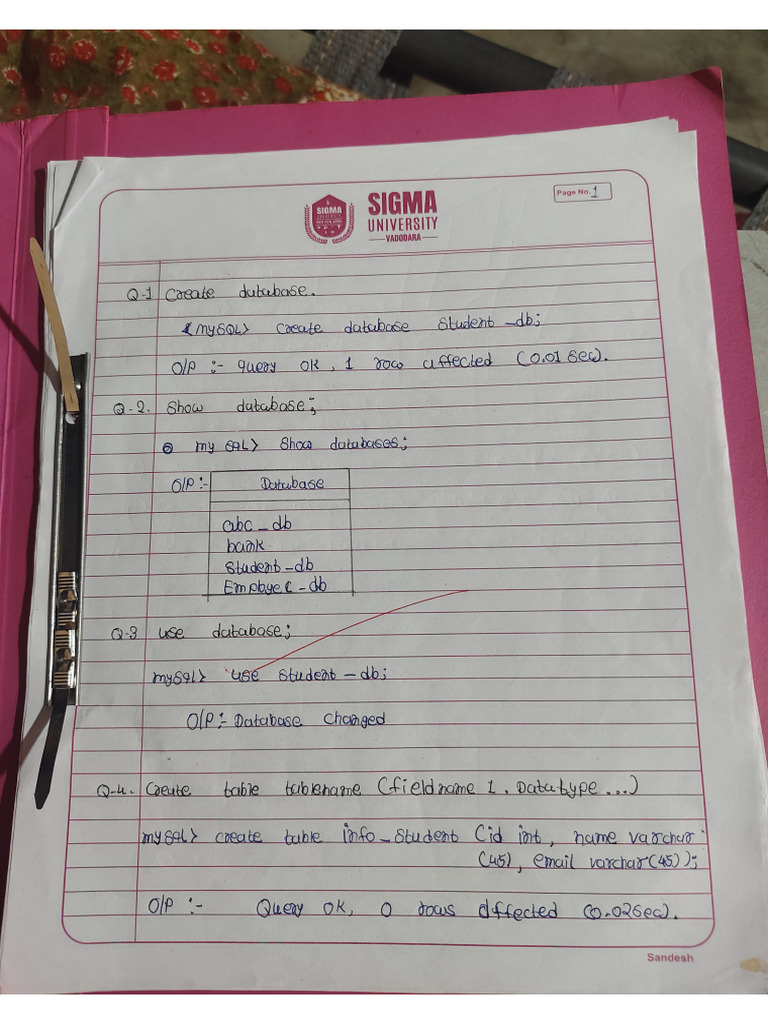 Fdbms Practical File | PDF