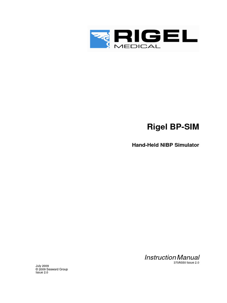 370a550 Rigel BP Sim Manual v2 | PDF | Simulation | Menu (Computing)