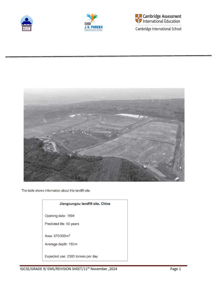 Revision Sheet EMS | PDF