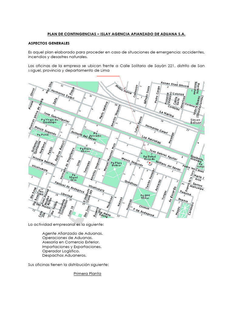 Plan de Contingencia - Seguridad - Protocolos | PDF | Defensa Civil | Valores