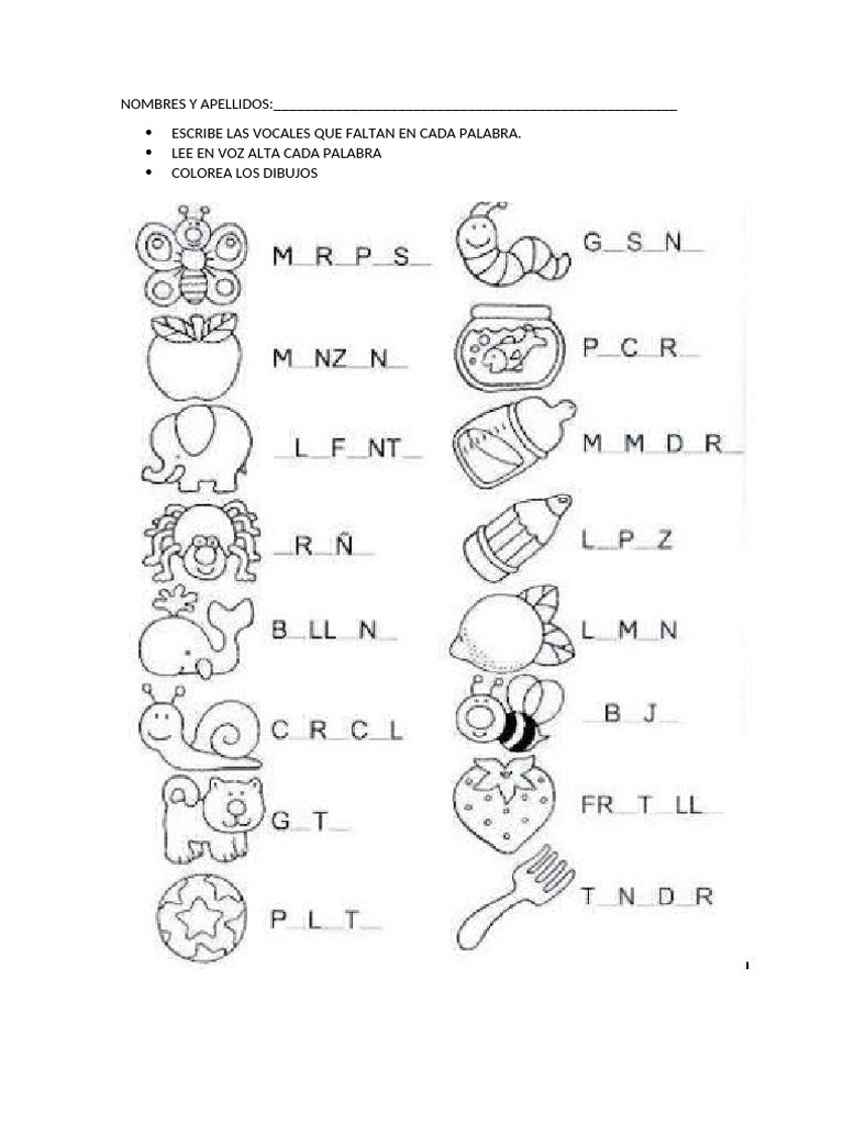 Actividades de Vocales y Letra M | PDF