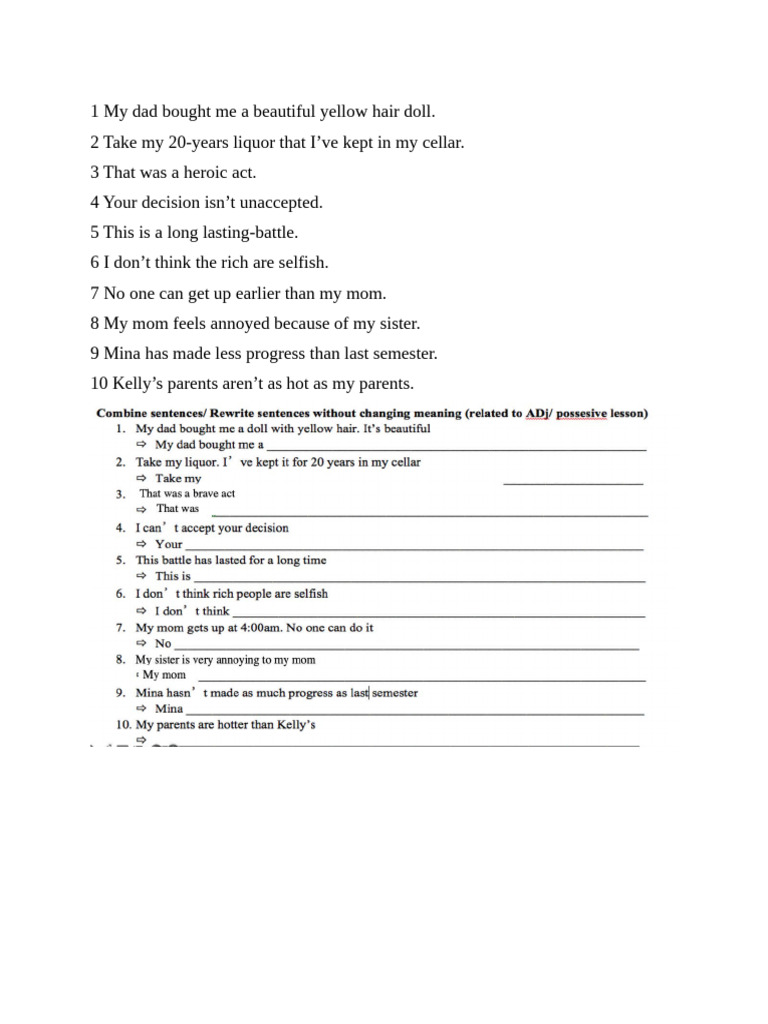Writing Exercise 2 | PDF