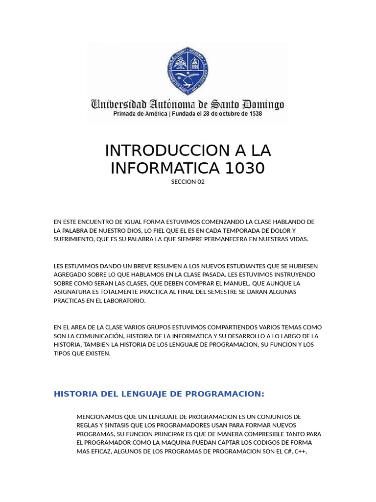 Historia y Comunicación en Informática | PDF | Informática | Hardware ...