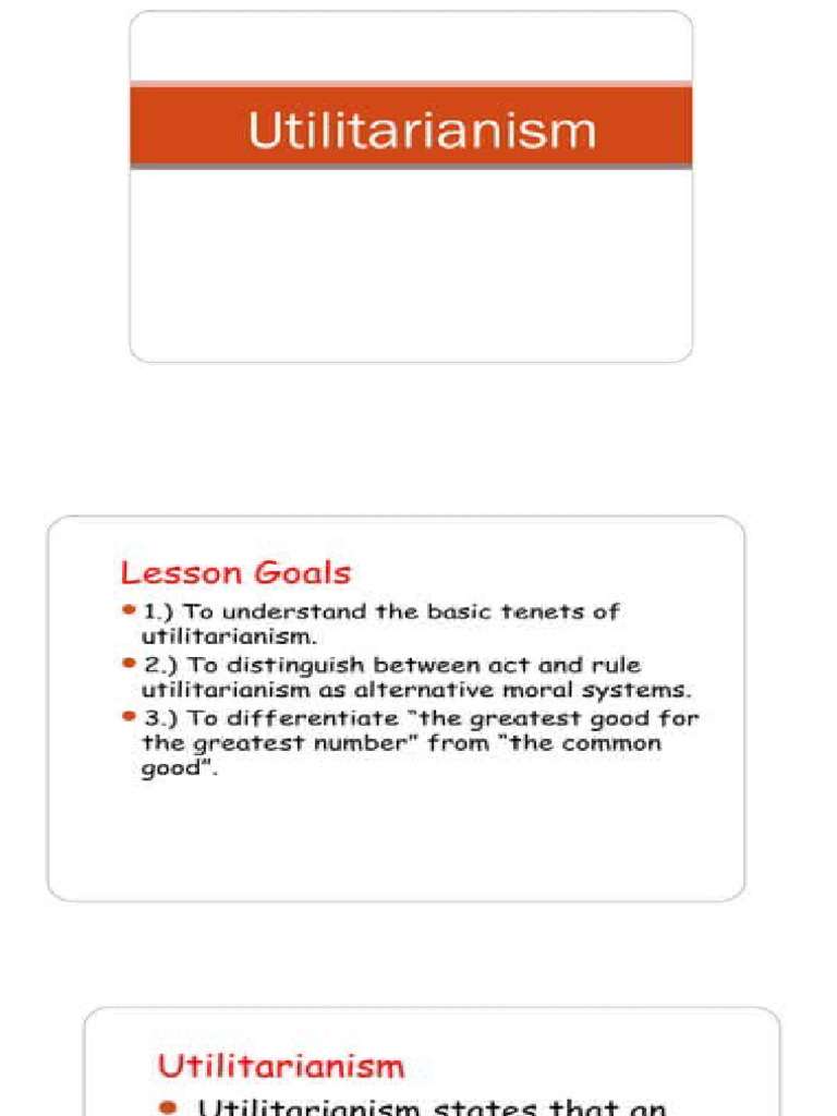 UtIlitarianism | PDF