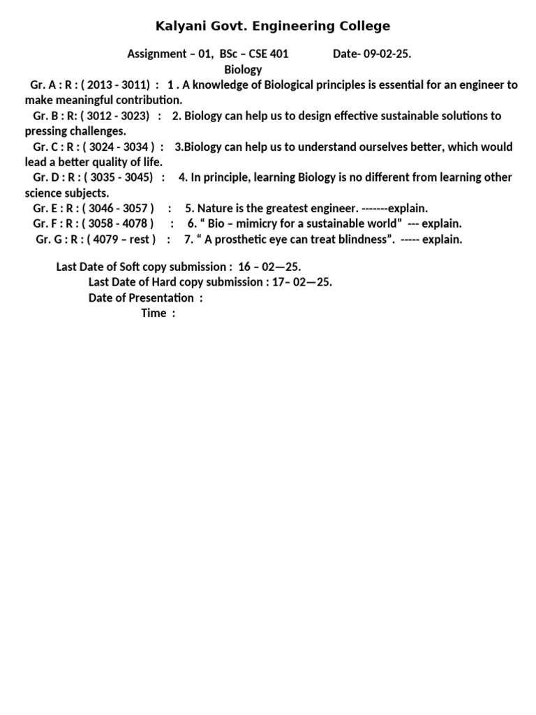 BSC 401 Cse CA-1 25 | PDF