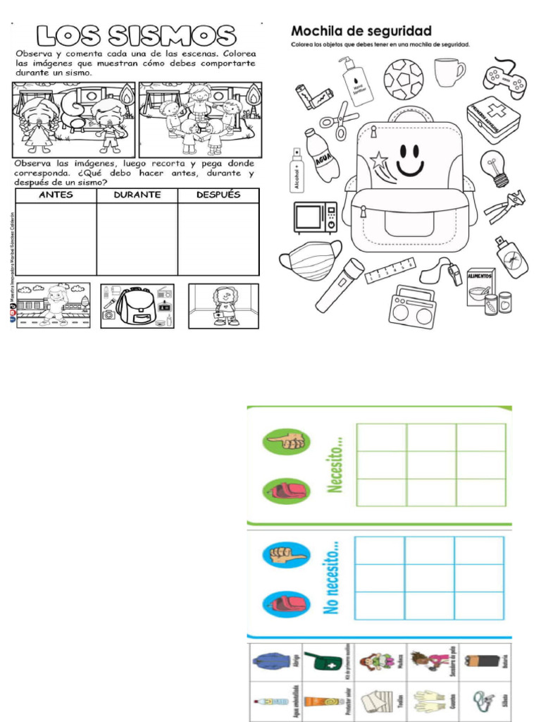 MOCHILA DE EMERGENCIA ALUMNOS | PDF
