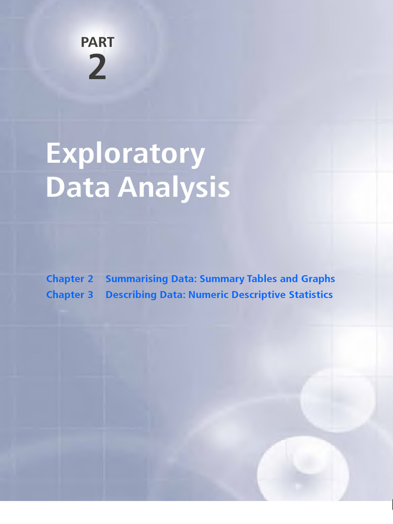 Applied Business Statistics - (Part 2 Exploratory Data Analysis) | PDF | Chart | Pie Chart