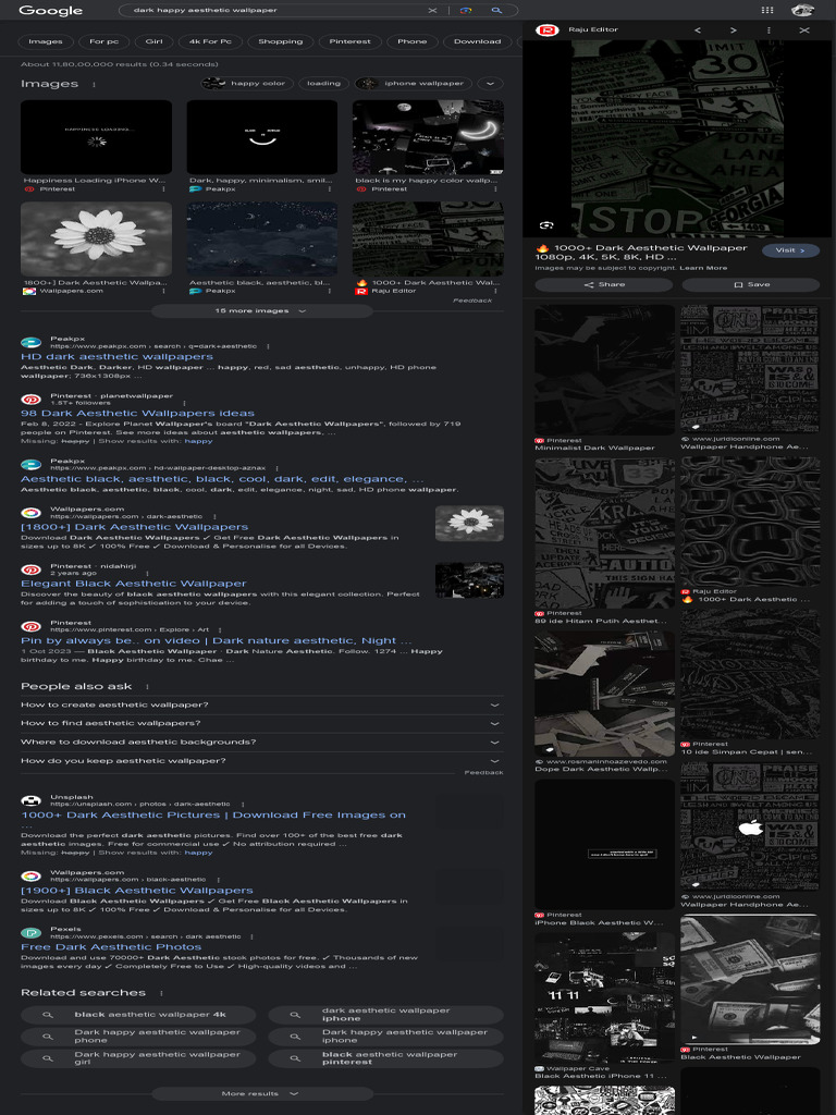 Dark Happy Aesthetic Wallpaper - Google Search | PDF | Software
