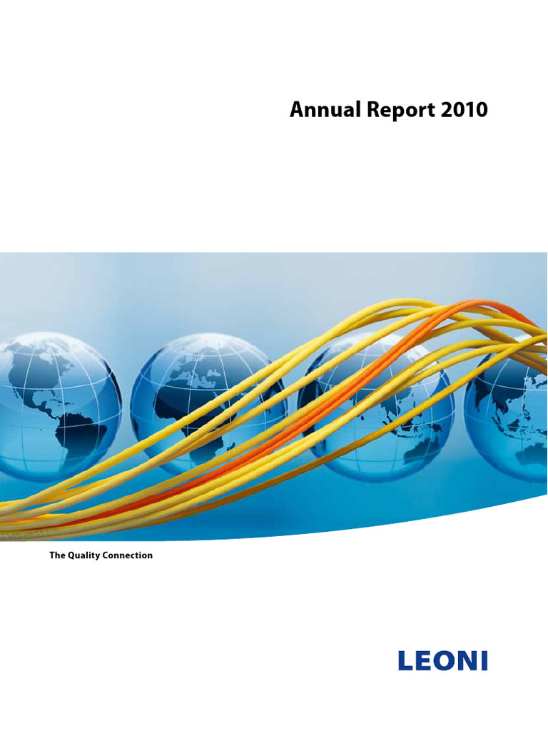 LEONI Group Annual Report 2010 Insights | PDF | Audit | Free Cash Flow