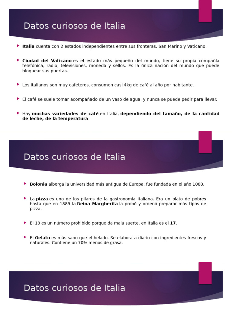 Curiosidades Fascinantes de Italia | PDF | Italia | café