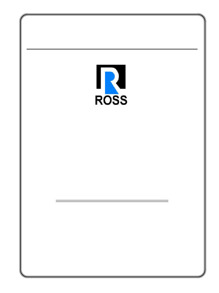 Ross 42N Ribbon Blender Manual | PDF | Mains Electricity | Electric Motor