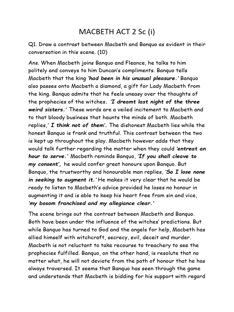 Macbeth act 2_064950 | PDF | Macbeth