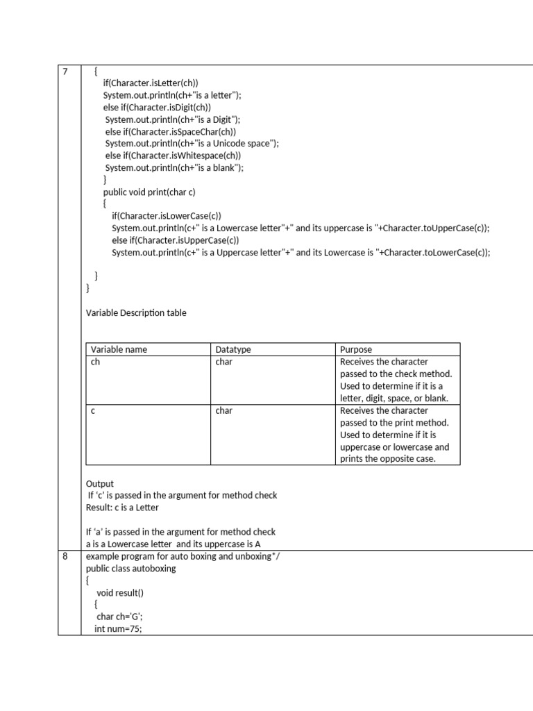 practin | PDF | Letter Case | Object Oriented Programming