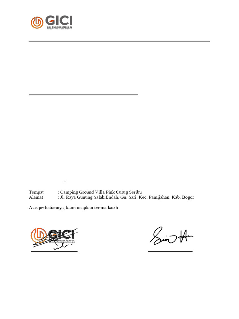 Contoh Surat Pemeberitahuan MAKRAB 2024 | PDF