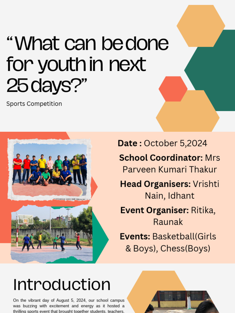 What Can Be Done For Youth in Next 25 Days" PDF | PDF | Sports