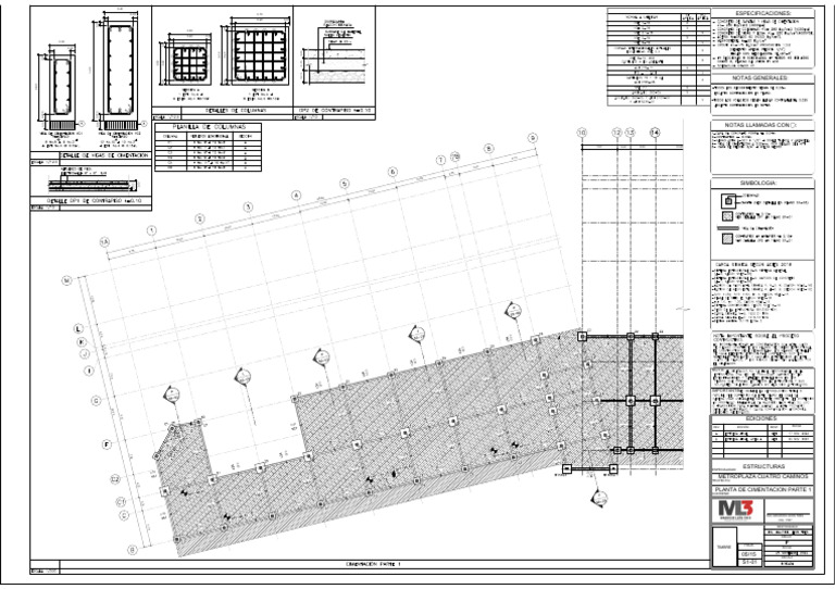 S1-01 CIMENTACIÓN PARTE 1 + DETALLES-Layout1 | PDF