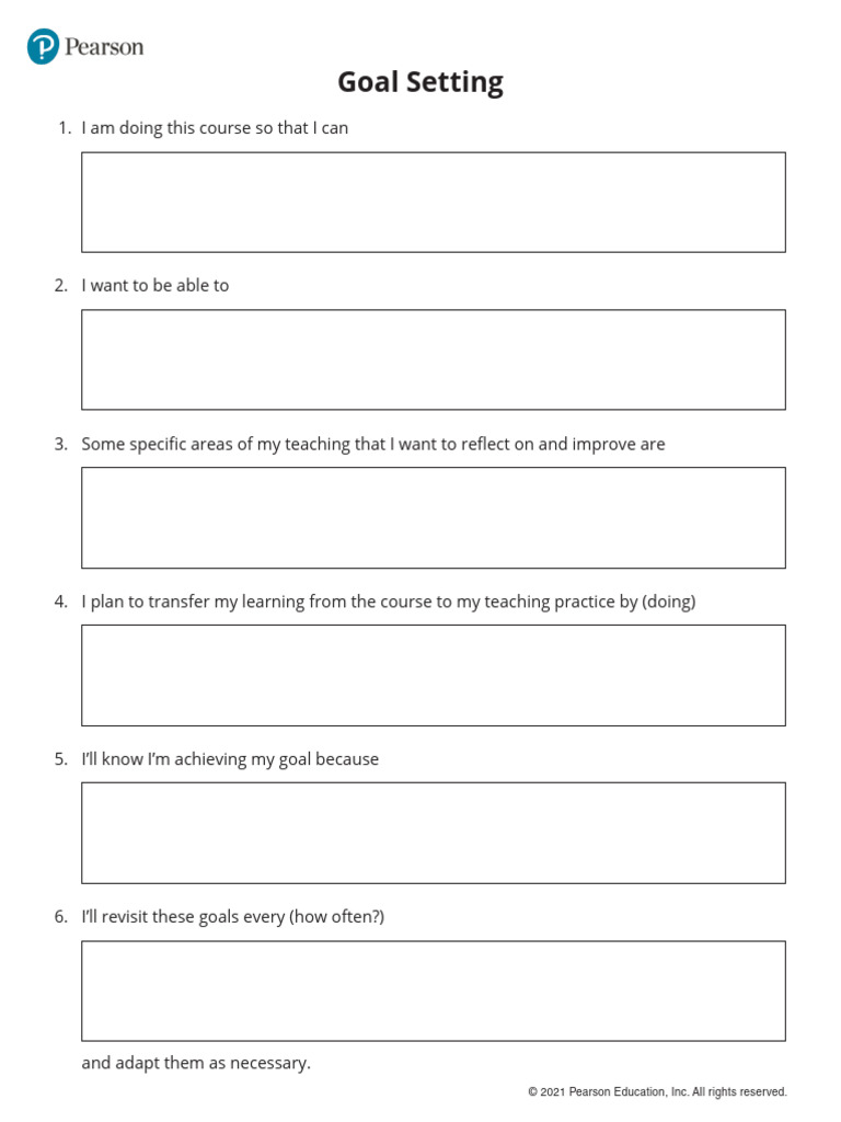 Goal Setting for Innovative Teaching | PDF