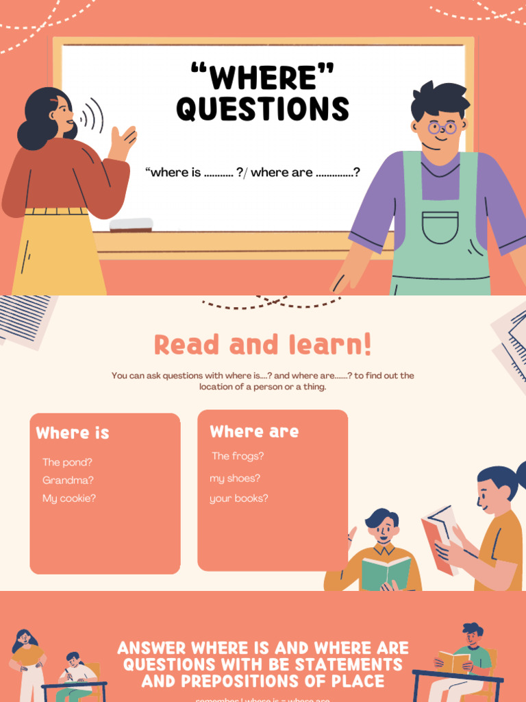 Understanding "Where" Questions | PDF