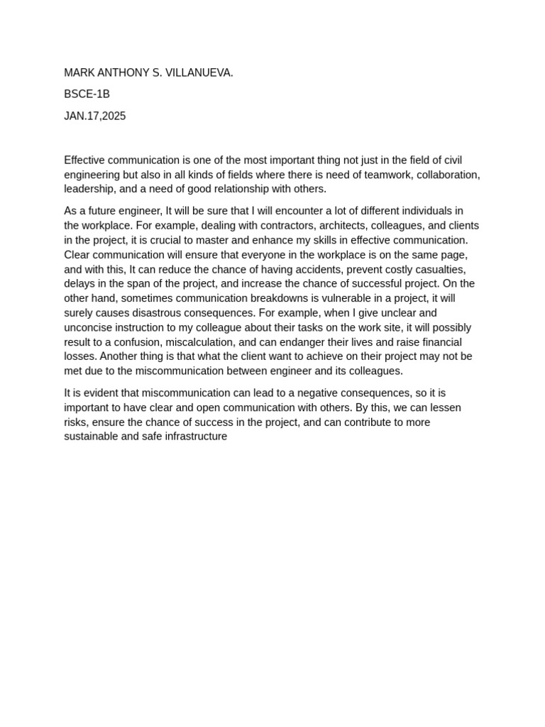 Importance of Effective Communication | PDF