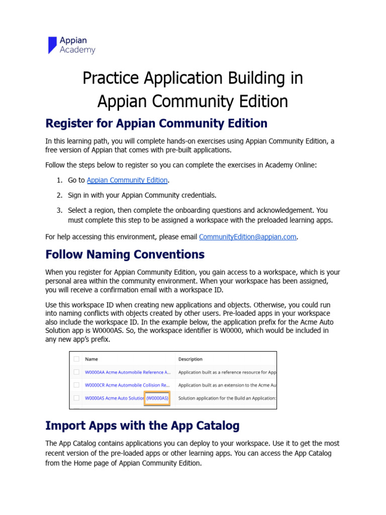 Building Apps in Appian Community Edition | PDF