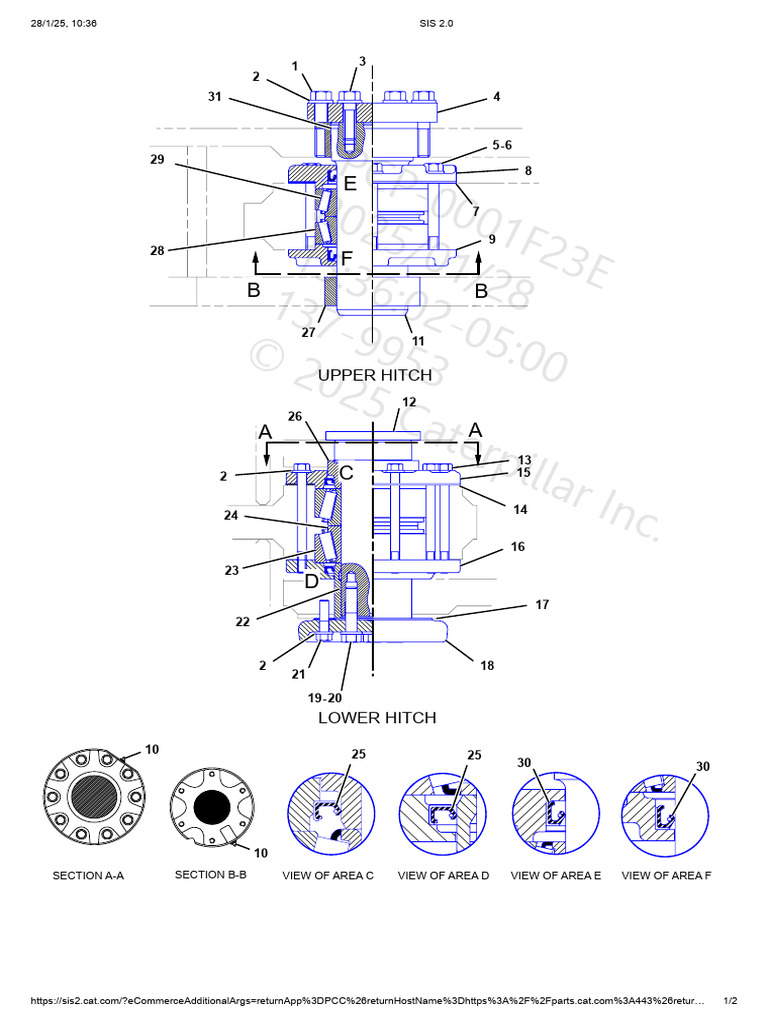 Piezas de La Articulacion Central r1600 | PDF