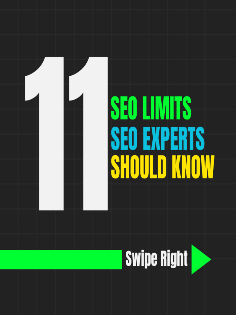 11 SEO Limit, Expert Should Know | PDF | Search Engine Optimization ...