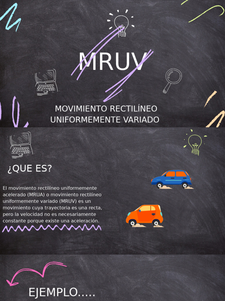 Presentación MRUV | PDF