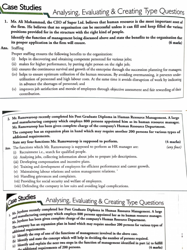 Staffing Case Studies and Functions | PDF | Human Resources | Recruitment