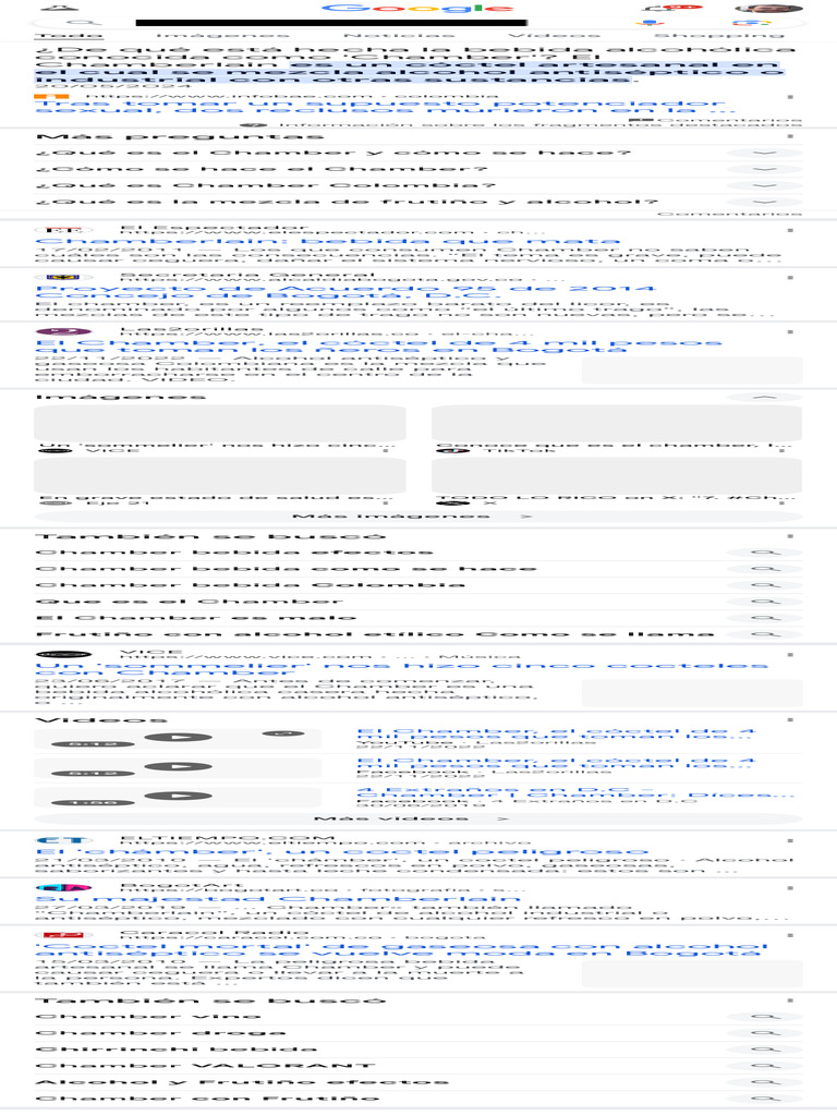 Chamber: Cóctel Peligroso en Bogotá | PDF | Bebida | Refresco