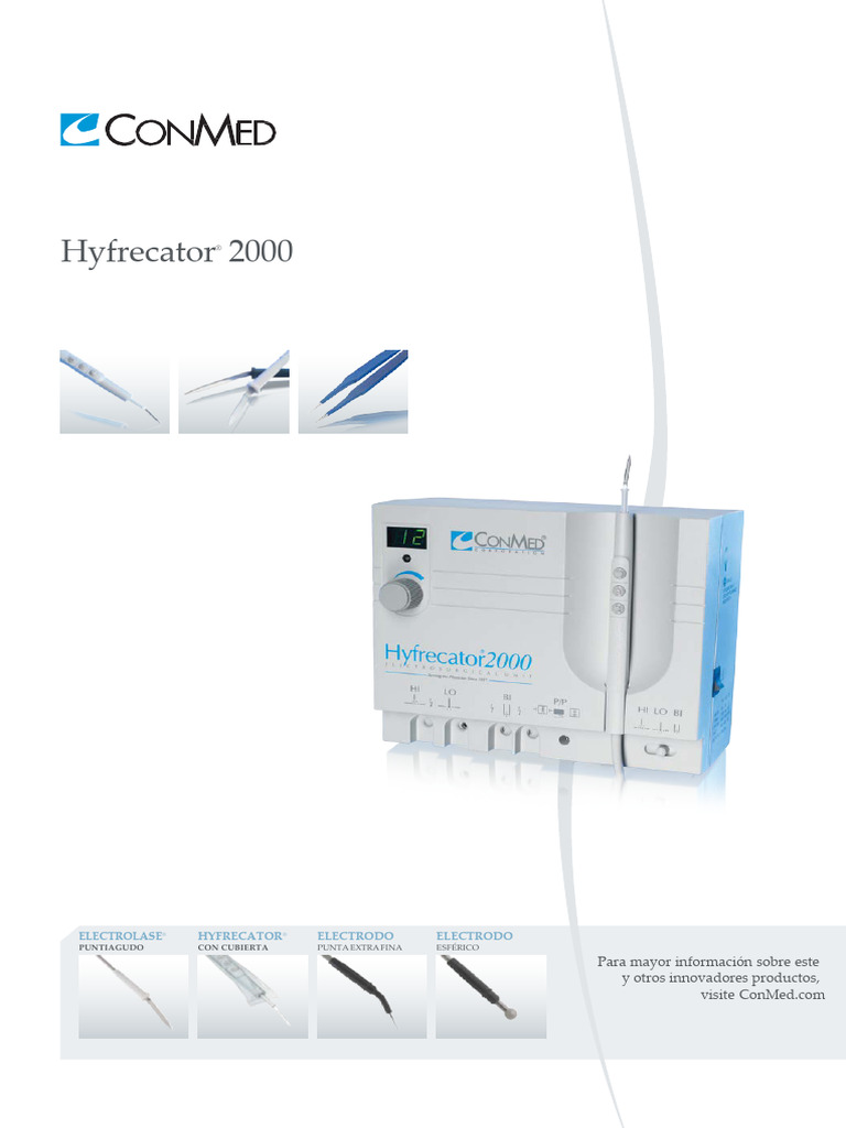 Hyfrecator 2000 Brochure - Spanish | PDF
