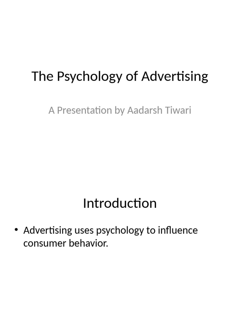 The_Psychology_of_Advertising | PDF