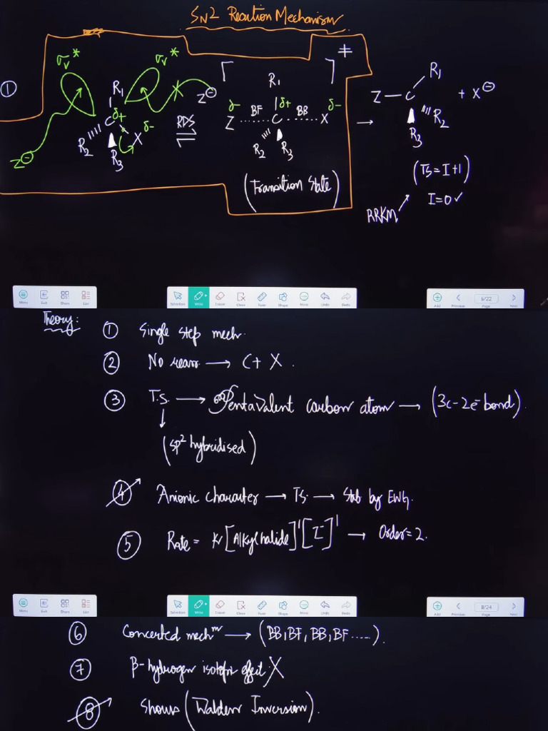3. SN2 Substitution Reaction Mechanism | PDF