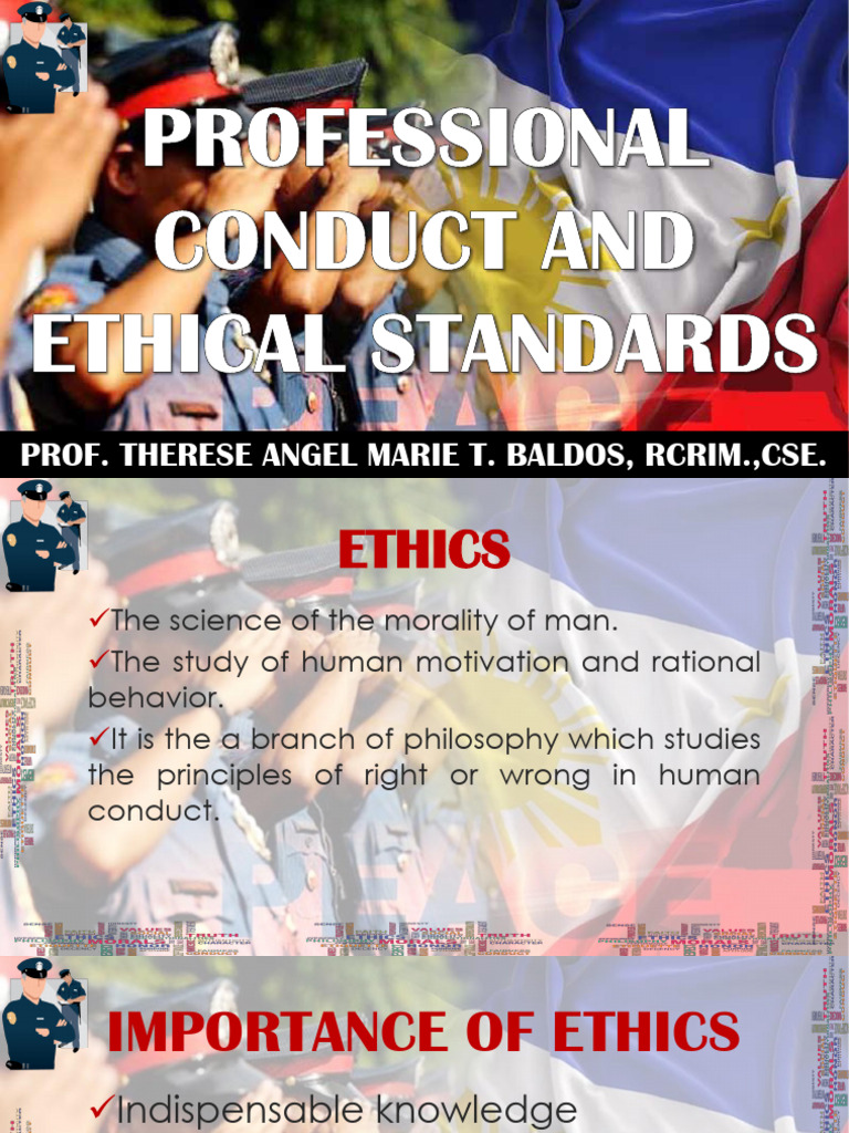 PNP Ethical Standards and Conduct Guide | PDF | Morality | Police