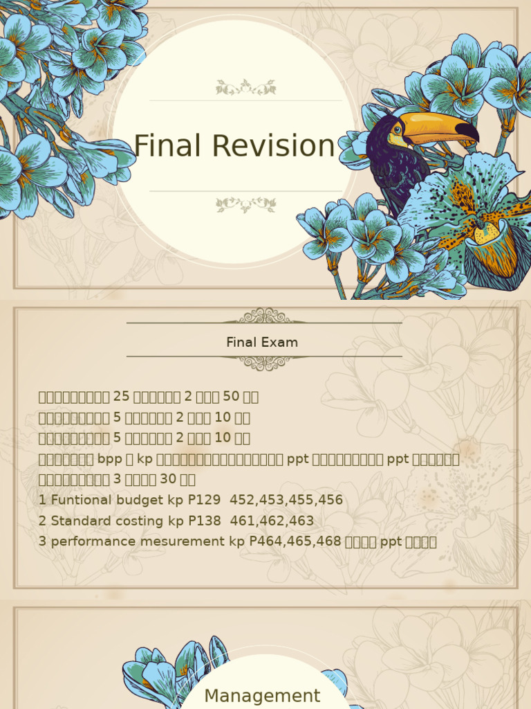 MA Final Revision | PDF | Inventory | Business