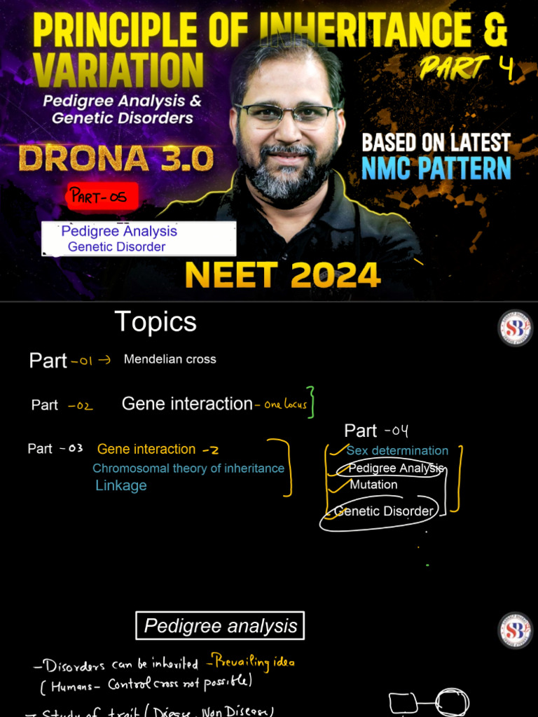 Tarun Sir DRONA3.0 Principle of Inheritance Lec5 22dec | PDF