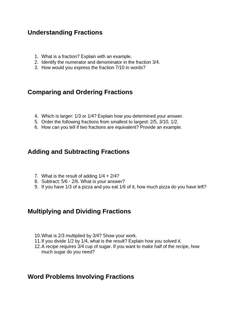 Grade 6 Fraction Concepts Explained | PDF