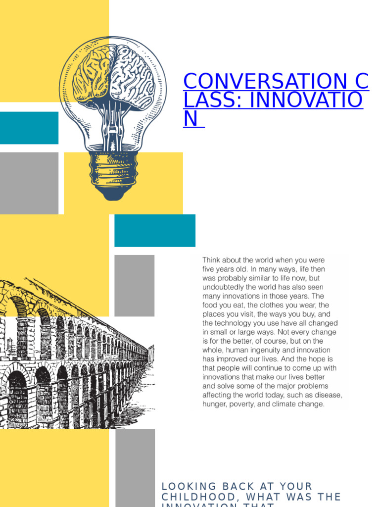 Impact of Innovation on Daily Life | PDF