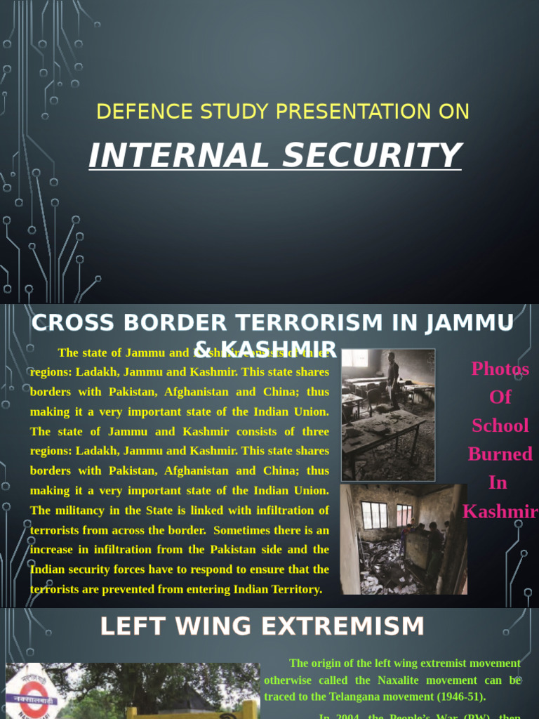 Internal Security Challenges in India | PDF | National Security