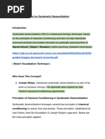 Flooding vs. Systematic Desensitization | PDF | Phobia | Fear