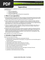 APA Appendix Formatting Guide | PDF