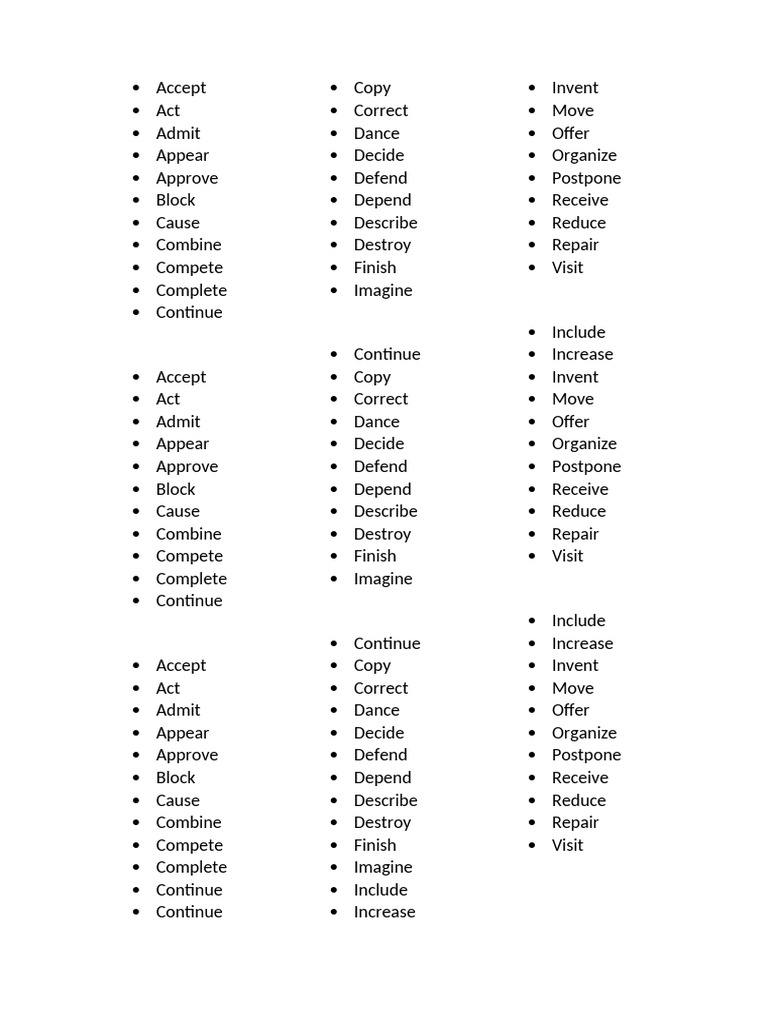 Cognates Verbs | PDF