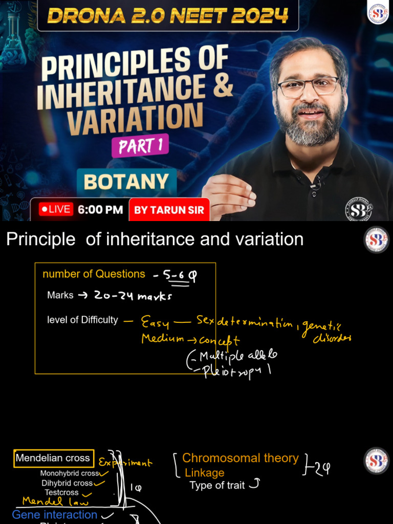 Principle of Inheritance - 1 | PDF
